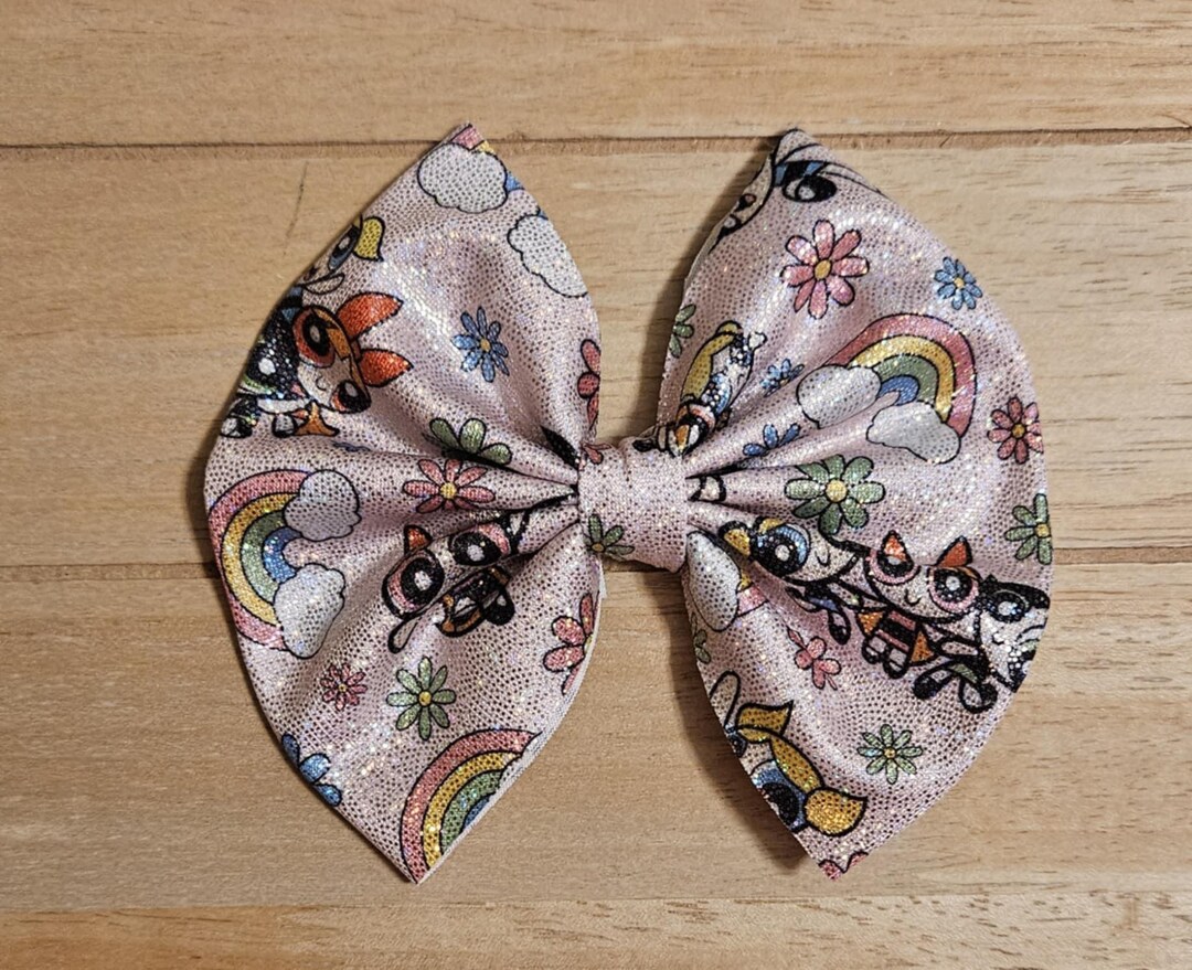 Powder Puff Girls, Puff Girls, Pink Powder Puff Girls Bow - Etsy