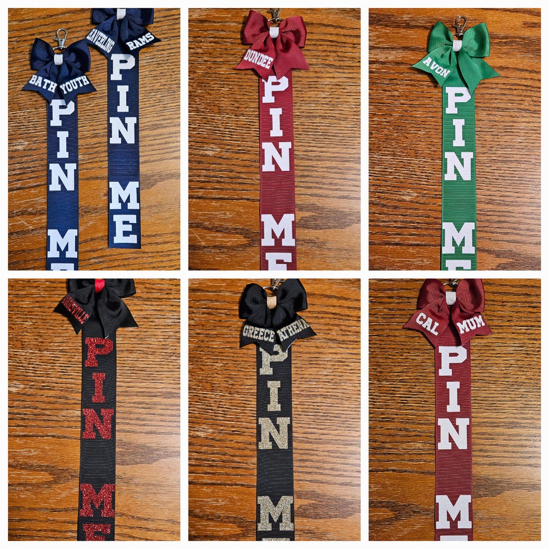 Pin Me Cheerleading Ribbon Holder - Etsy