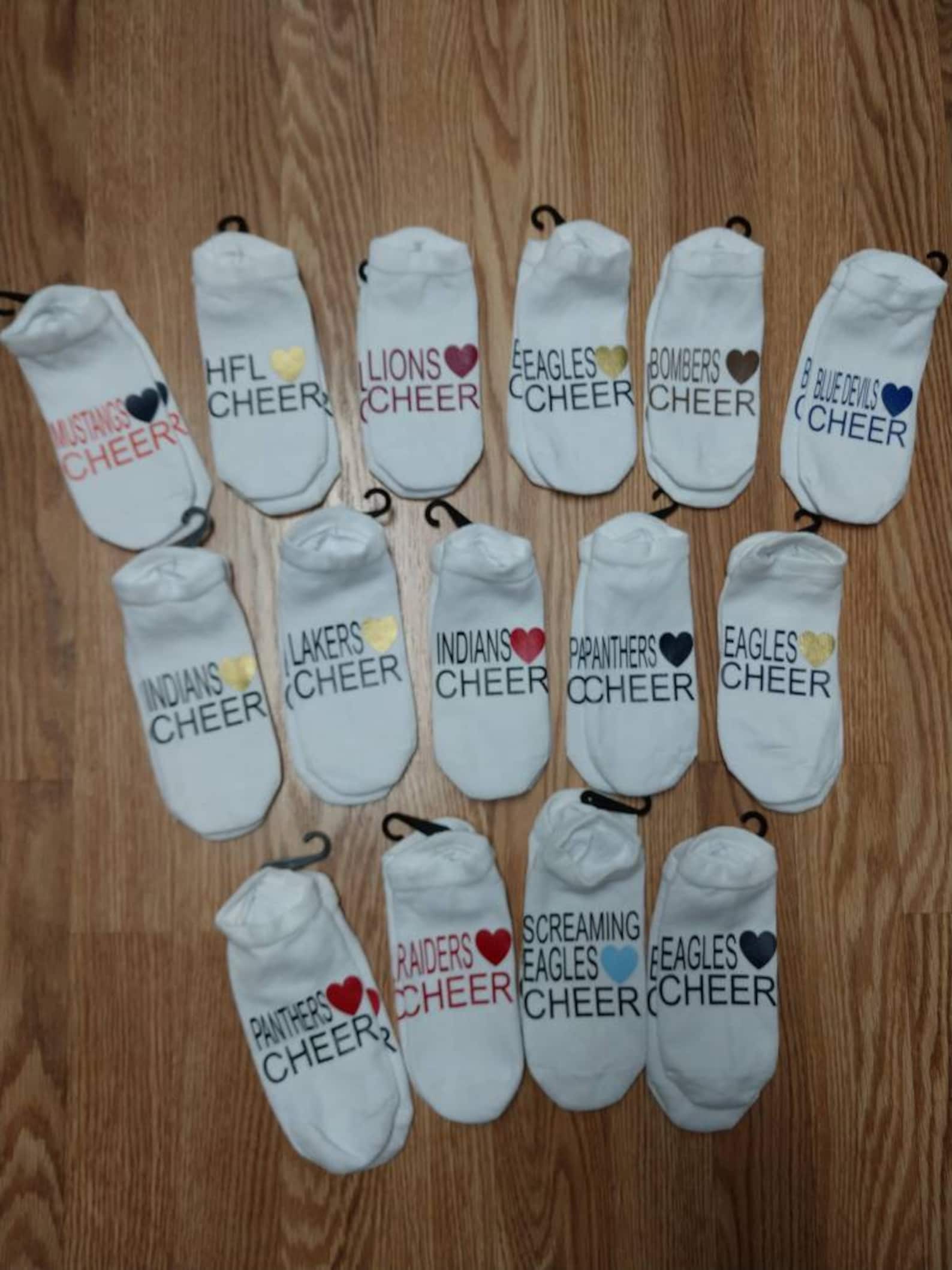 Cheer socks cheerleading socks cheer gifts cheer leader | Etsy