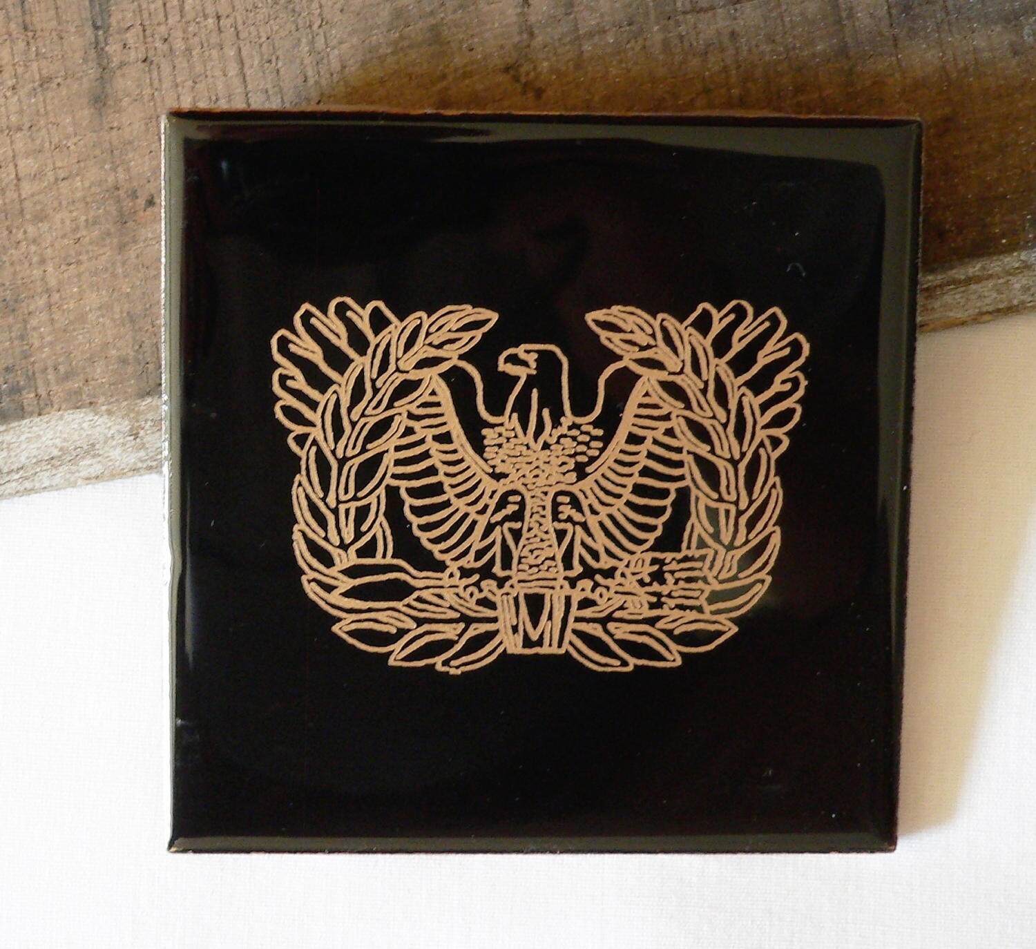 US Army Warrant Officer Rising Eagle Engraved Ceramic Coaster - Etsy