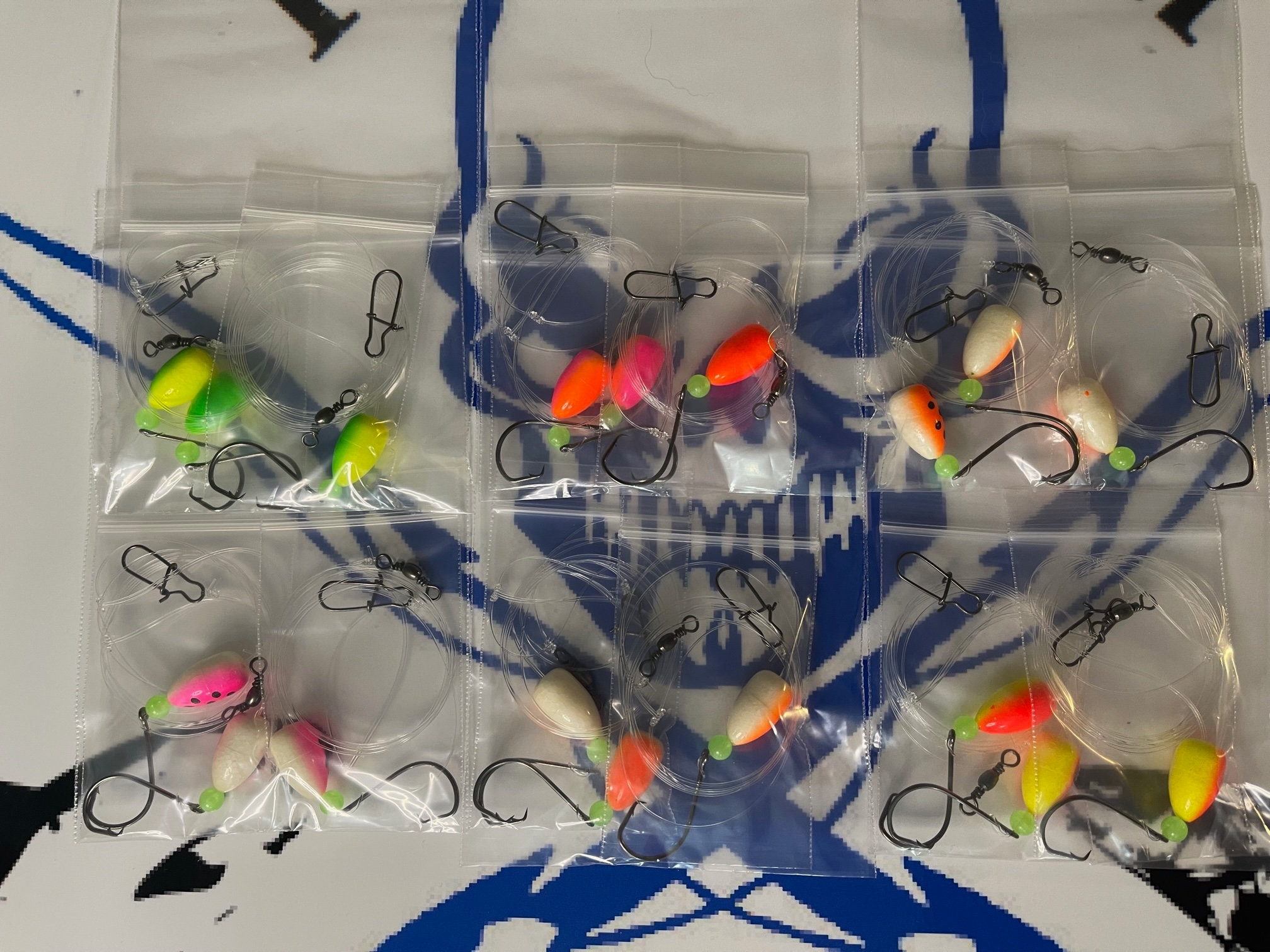 Pompano Candy Hi-low Fishing Rigs 2-pack Bullet Floats Pompano Whiting ...