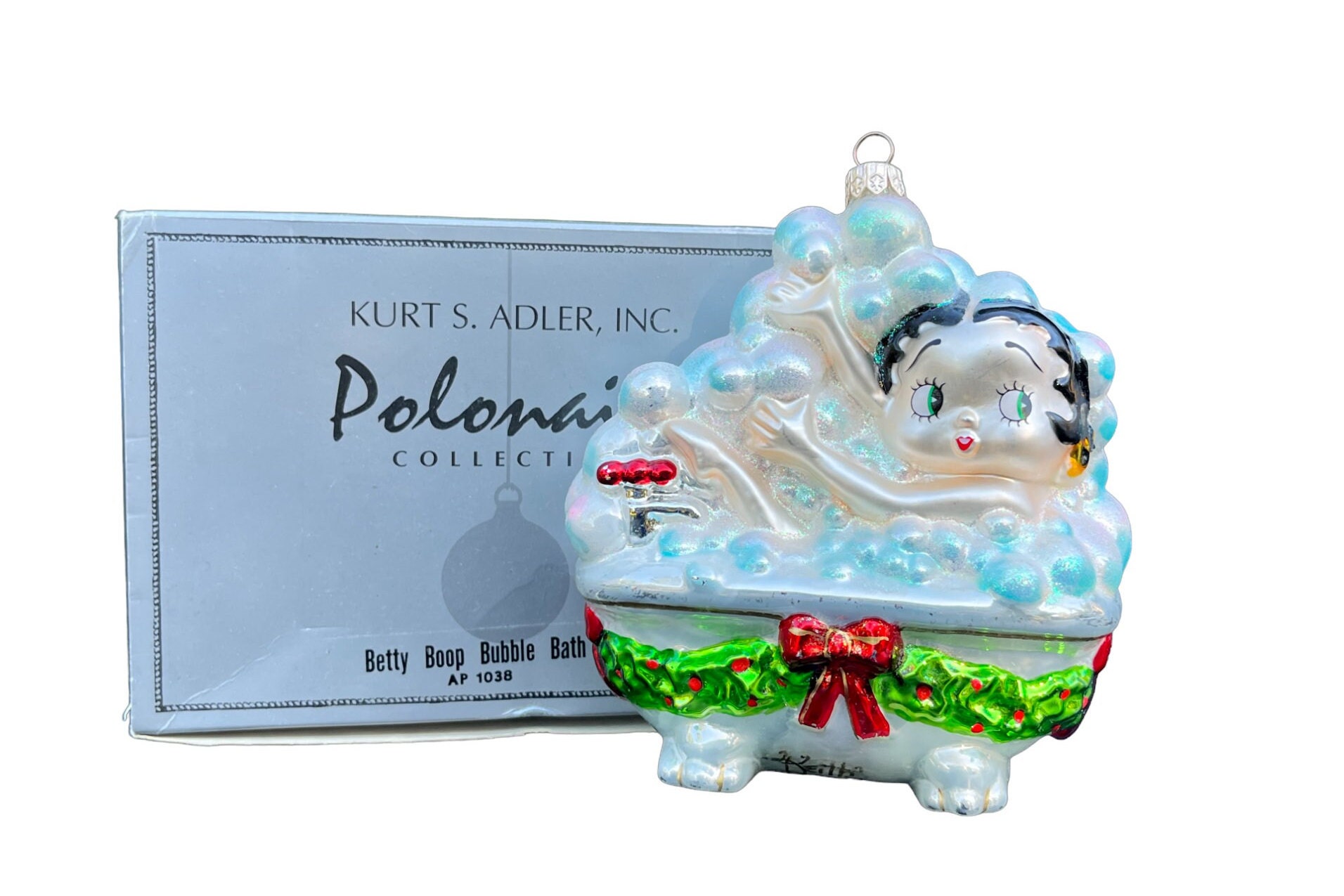 Kurt Adler Polonaise Betty Boop Bubble Bath Holiday Ornament - Etsy