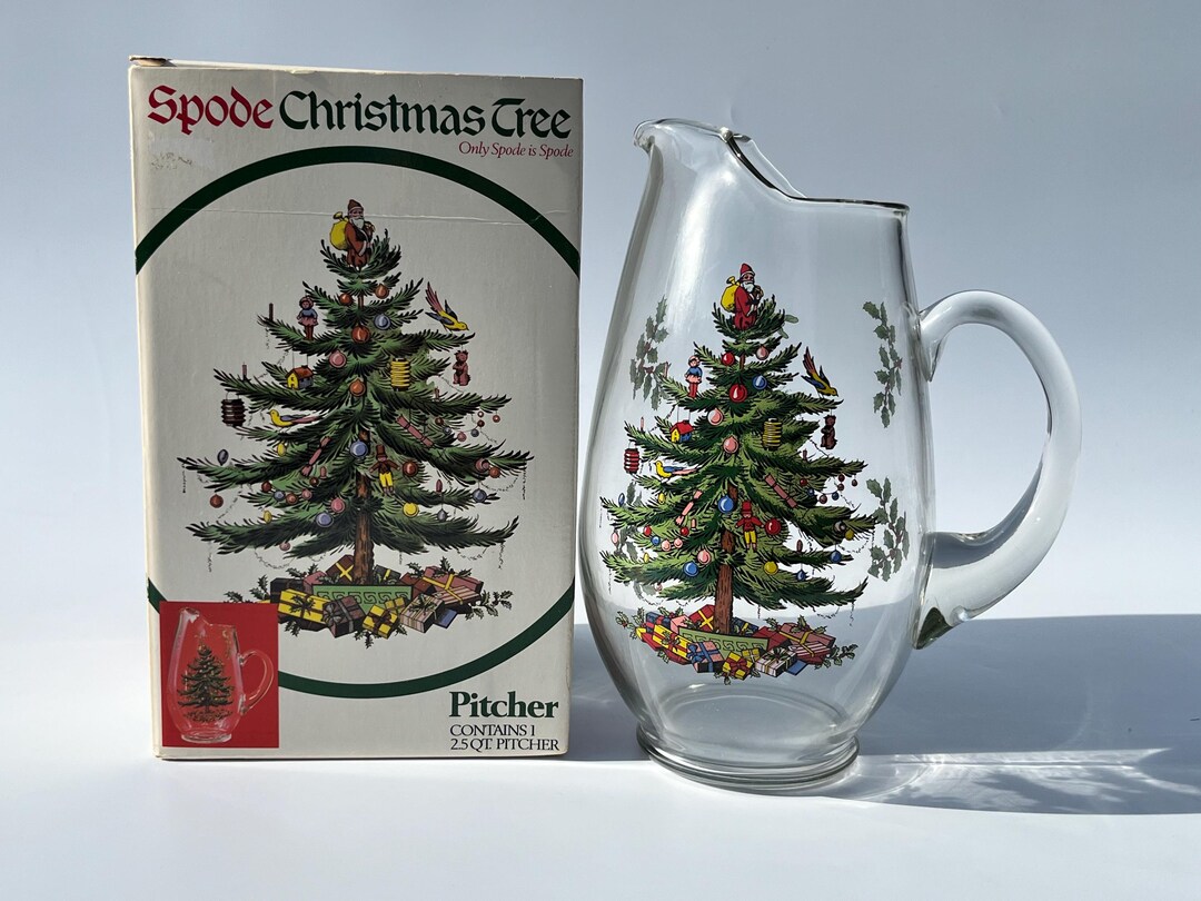 Spode Christmas Tree Pitcher With Ice Lip 2.5 Quart - Etsy