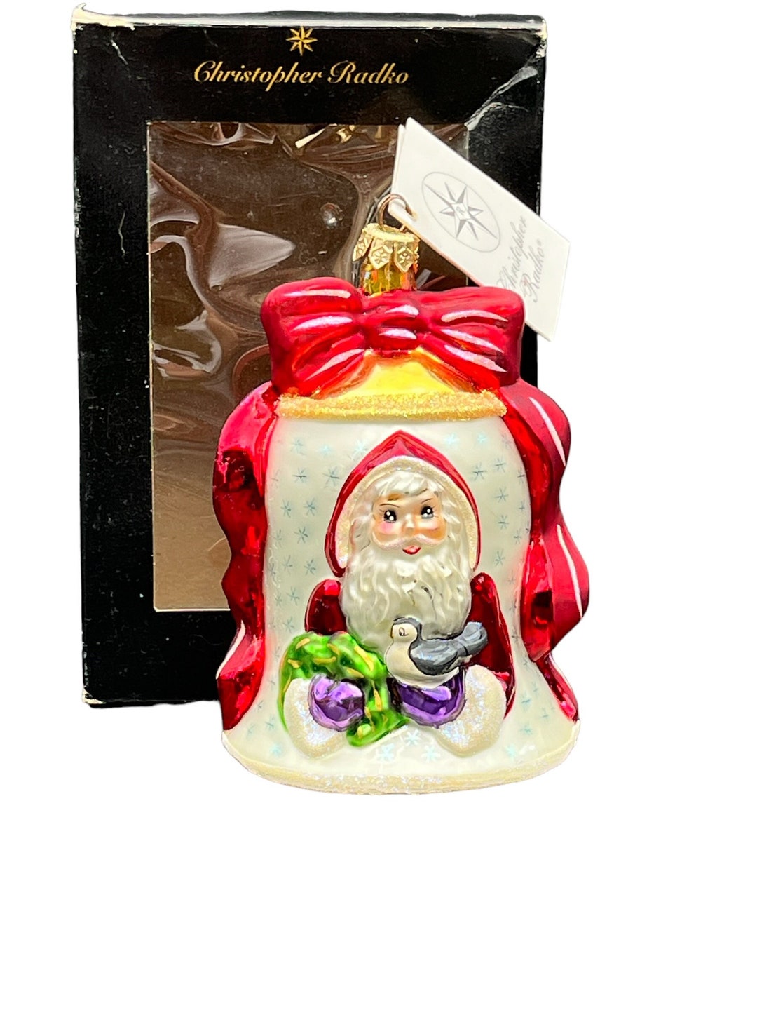 Christopher Radko Nick O Bell Santa Vintage Ornament - Etsy