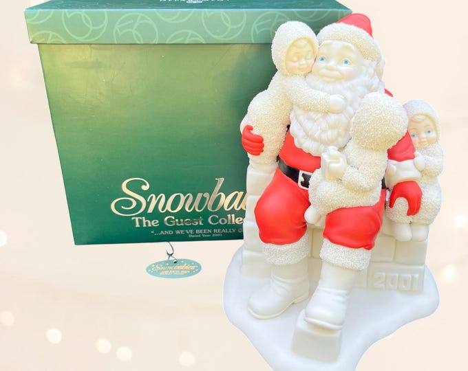 Snowbabies Dept 56 We've Been Really Good Santa Figurine 2001 - Etsy