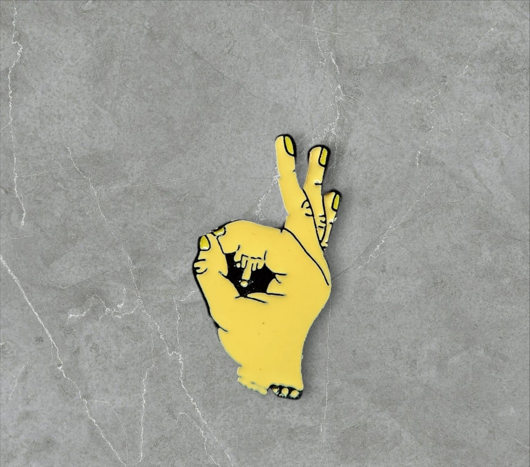 33 Gotcha Hand | OK Hand | 90's Humor | Humorous | Sarcastic Pins ...