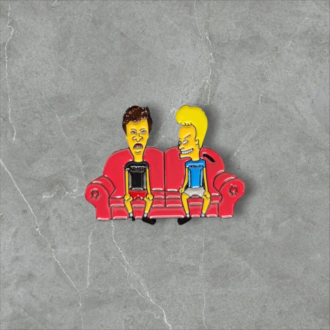 67 Beavis and Butthead Couch | Humorous | Sarcastic Pins | Brooches - Etsy