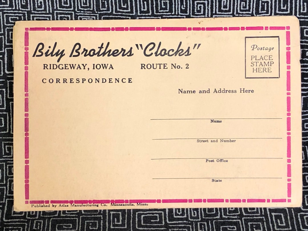 Bily Brothers Clocks 1900s Photo Postcard Folder - 20 Photos - Vintage ...