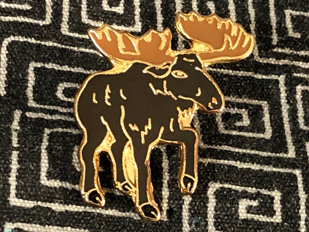 MOOSE Enamel Pin - Animal- Elk - Northern Exposure - Alaska - Bull ...