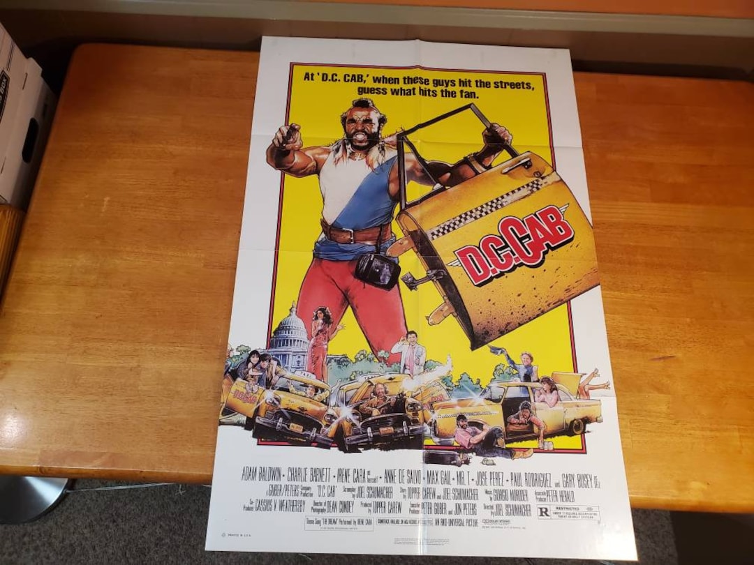 DC Cab Authentic Movie Poster Starring Mr T Original Vintage - Etsy