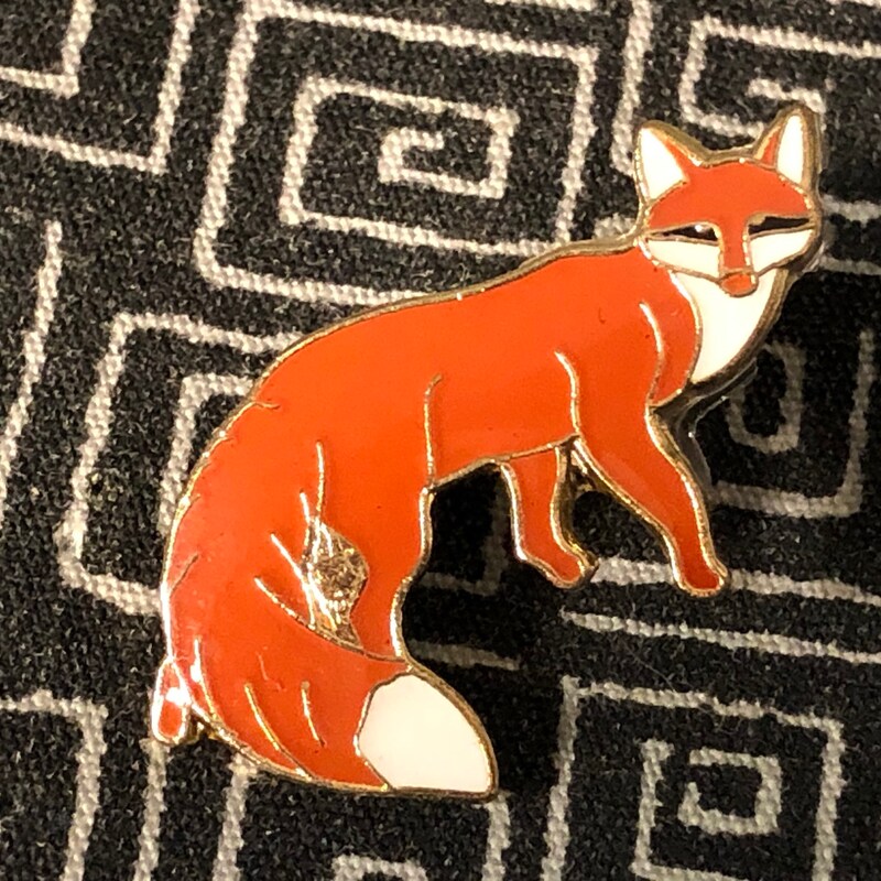 Fox Enamel Pin - Etsy