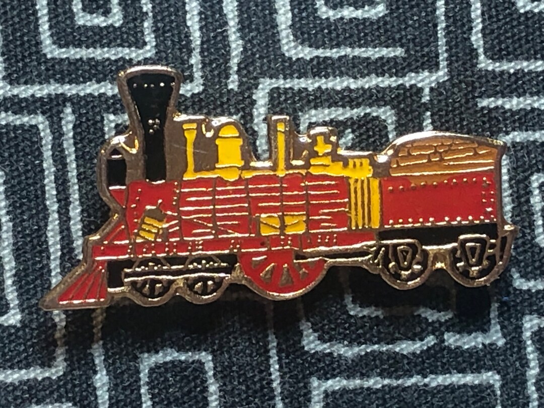Locomotive Enamel Pin - Choo-choo Train - Steam Engine Train - Train ...