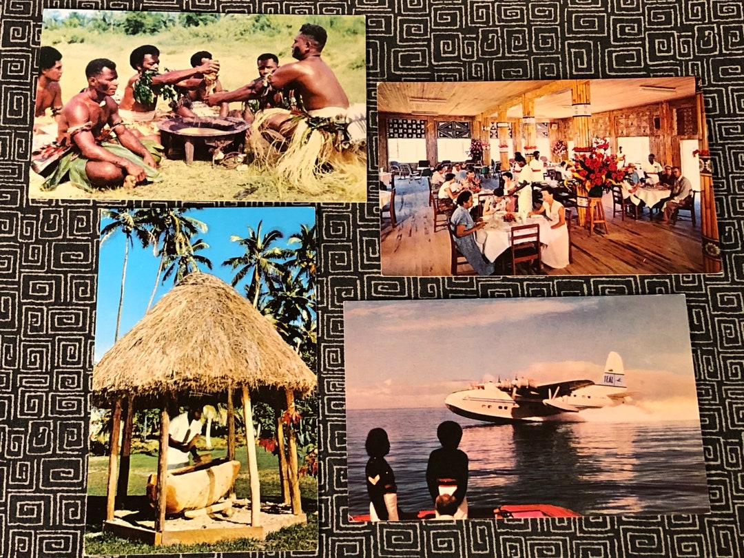FIJI Postcards Early/mid 1900 Set of 4 - Korolevu Beach Hotel - Fijian ...