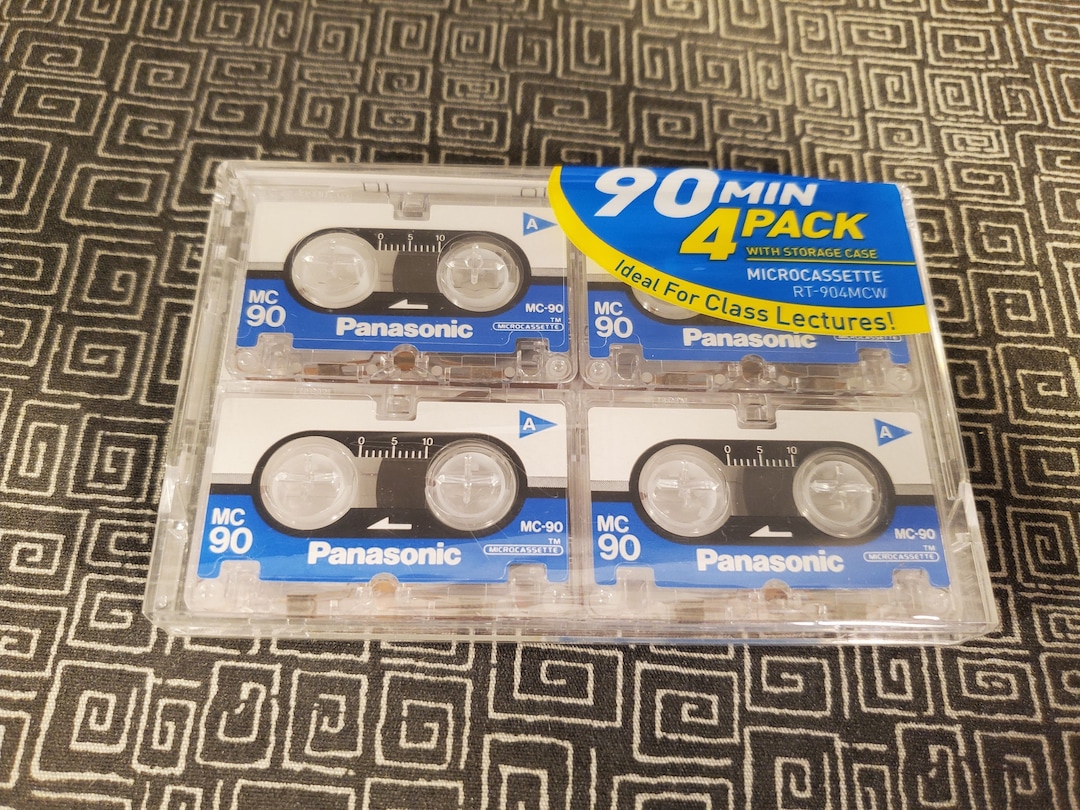 Panasonic Microcassette Cassette Tapes New Sealed 4 Pack for Micro ...