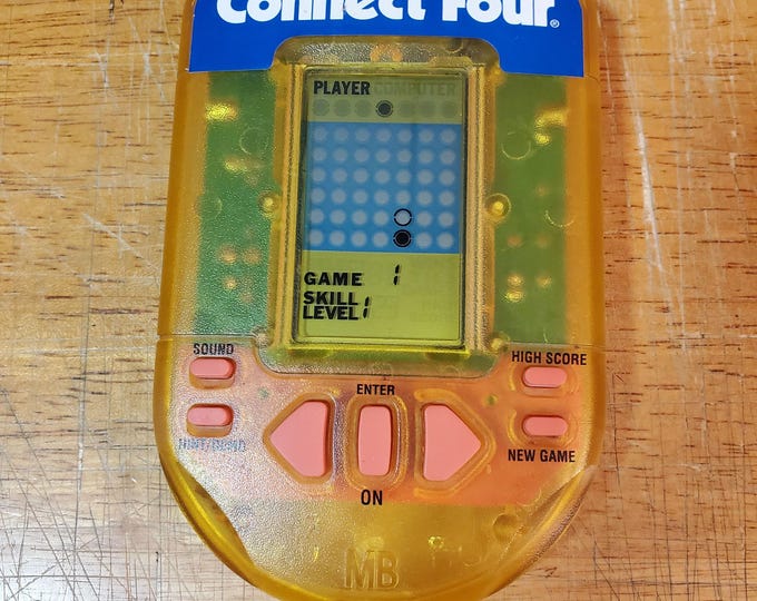 Connect Four Electronic Handheld Game - Battery Operated - Works Great ...