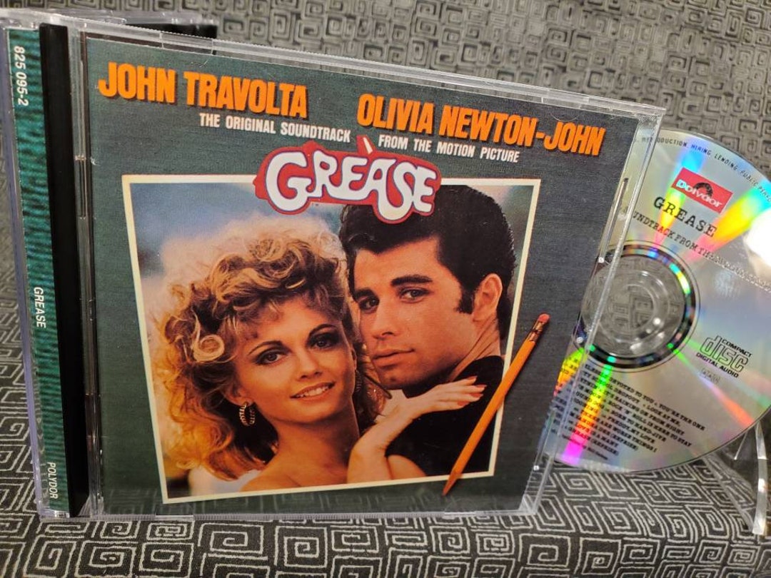 GREASE Movie Soundtrack CD - John Travolta - Olivia Newton John - Etsy