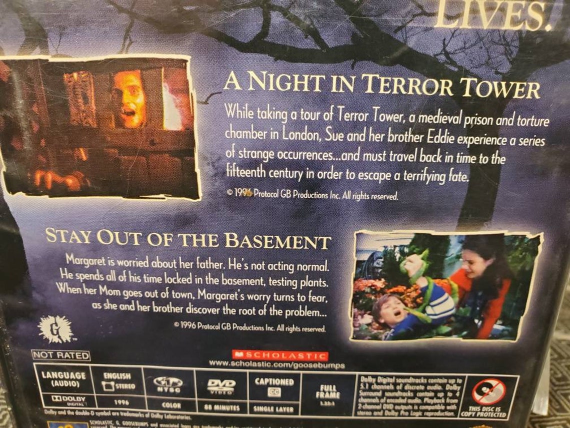 Goosebumps DVD Night in Terror Tower Childrens Horror - Etsy