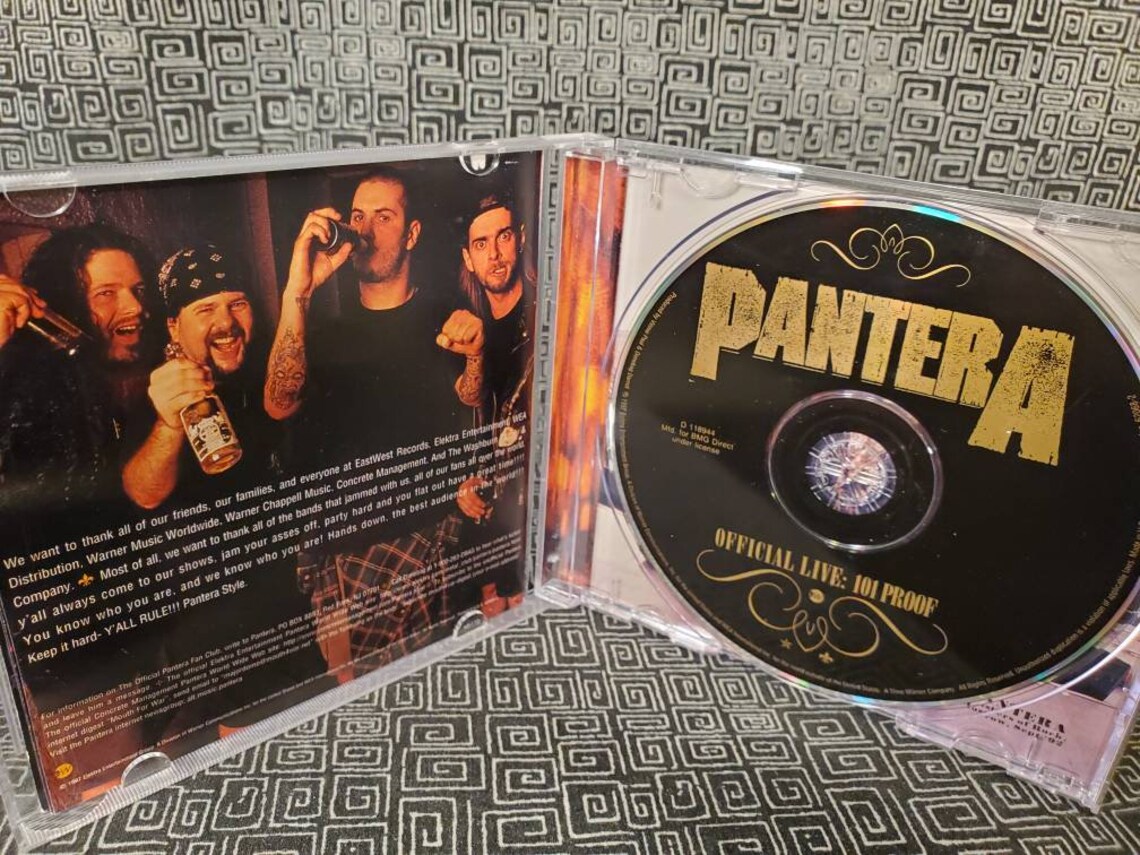 PANTERA CD Official Live 101 Proof Compact Disc Dimebag | Etsy