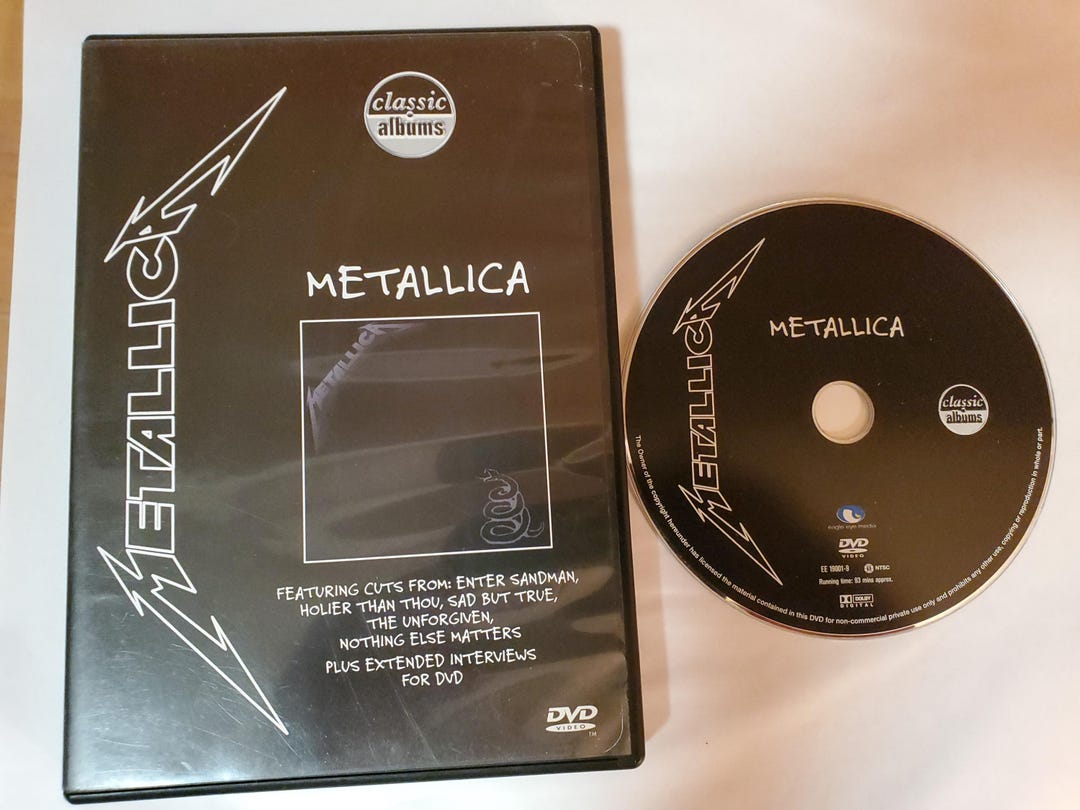 Metallica DVD - the Black Album - Classic Albums Series - Making of ...