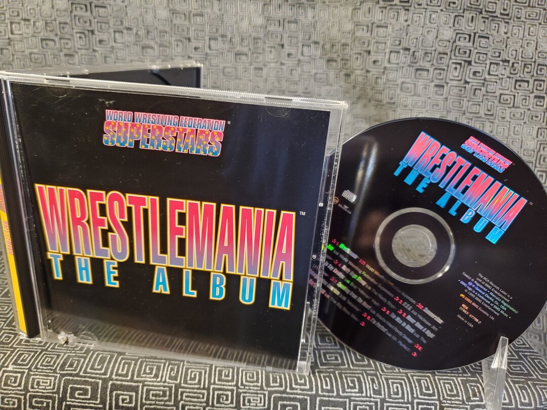 Wrestlemania WWF Music CD WWE Wrestling Entrance Music Randy Macho Man ...