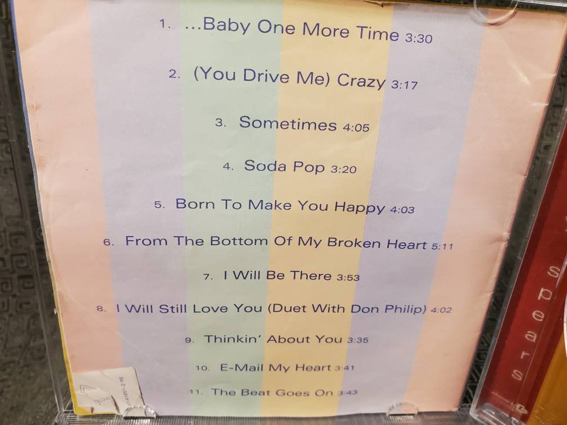 Britney Spears CD Baby One More Time Enhanced CD Soda | Etsy