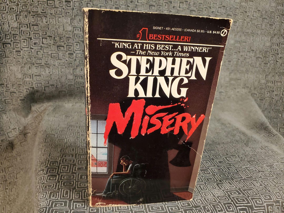 MISERY by Stephen King 1988 1st Printing - Vintage Paperback Book ...