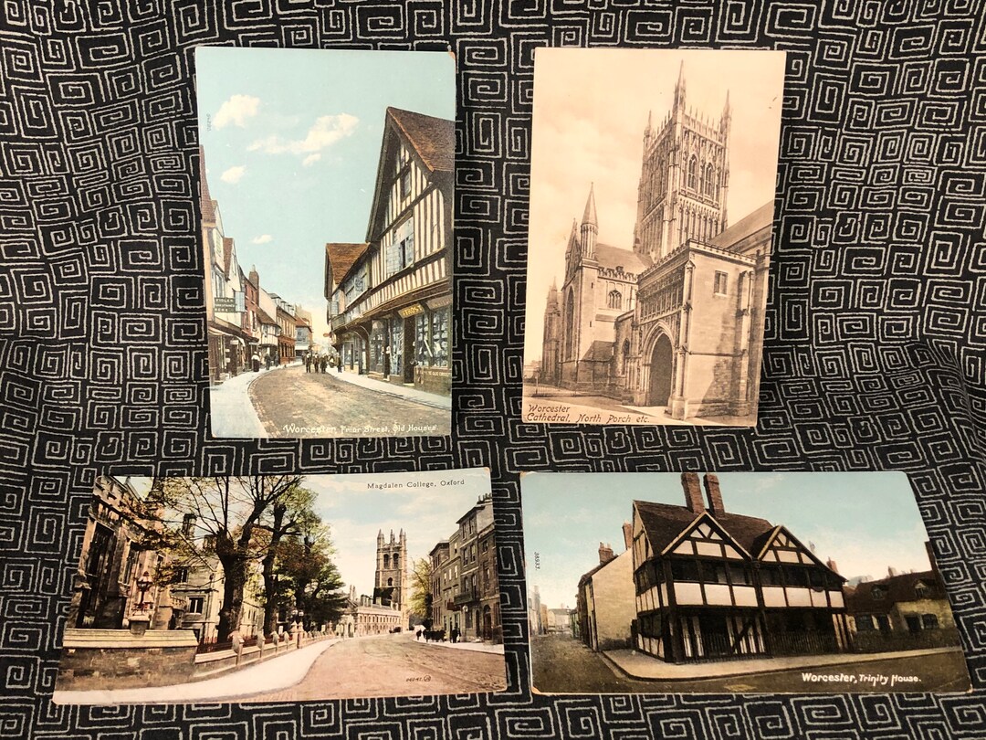 England 1870-1880 Postcards - Worcester - Oxford - Set of 4 - Frith's ...