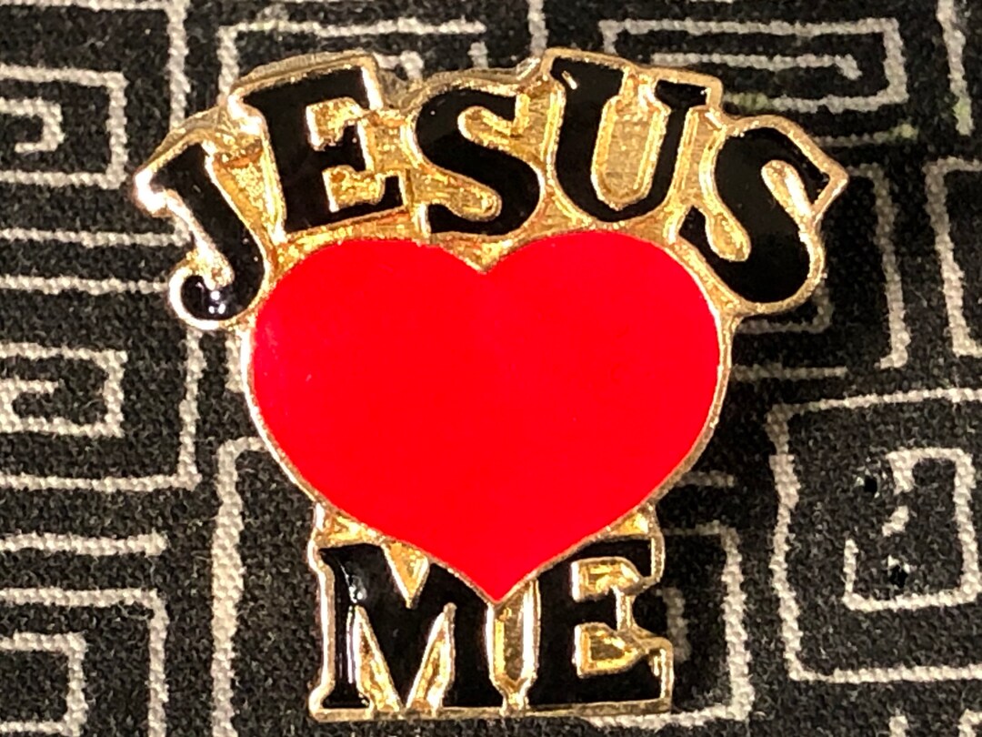 Jesus Loves Me Enamel Pin Christian Jesus Pin Easter Creator Savior ...