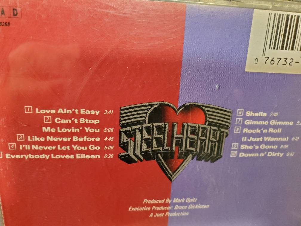 Steelheart CD Self Titled Debut Album 1989 Hair Metal - Etsy