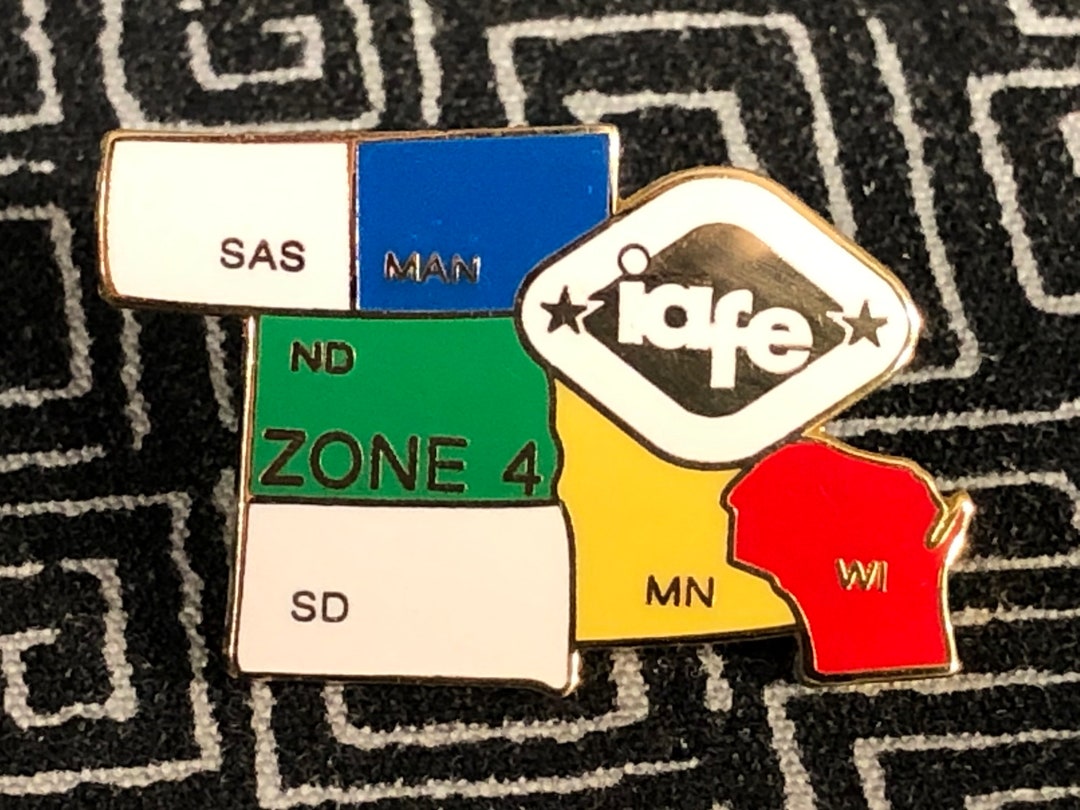 IAFE zone 4 enamel metal pin - International Association of Fairs and ...