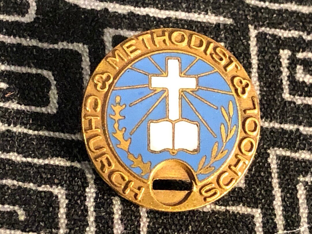 Methodist Church School 10K Gold Pin- Christ - Religion - Faith ...