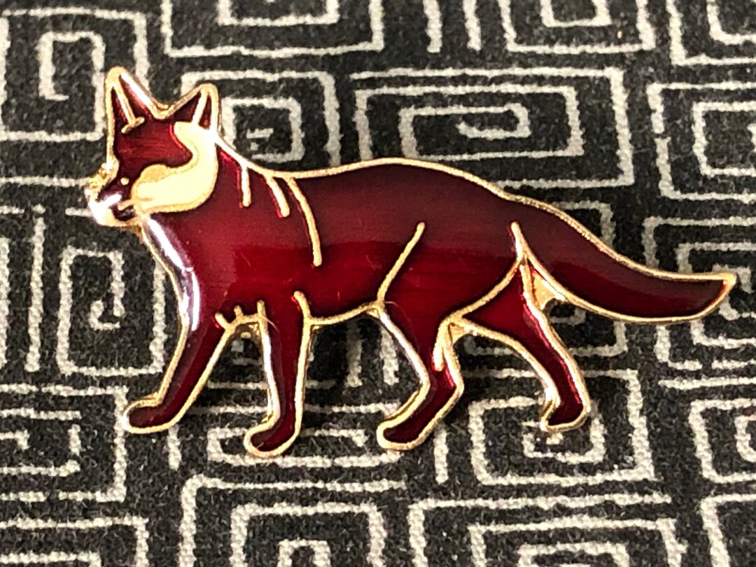 RED FOX Enamel Pin - Sardinian - Kit - Foxy - Foxes - Cross Fox ...