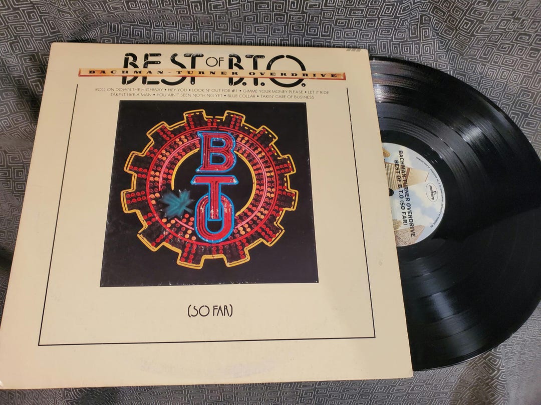 BTO Vinyl Record Bachman Turner Overdrive Best of Greatest Hits Play ...