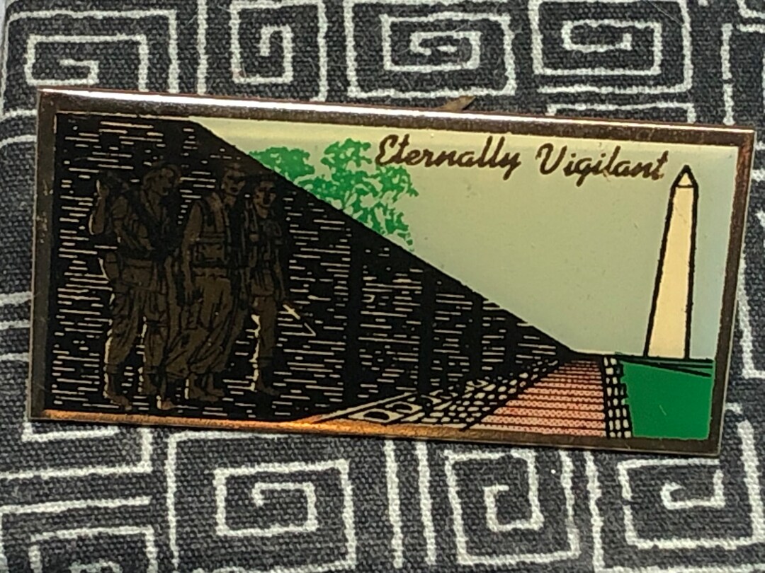 Eternally Vigilant Washington DC Monument Enamel Pin - Washington D.C ...