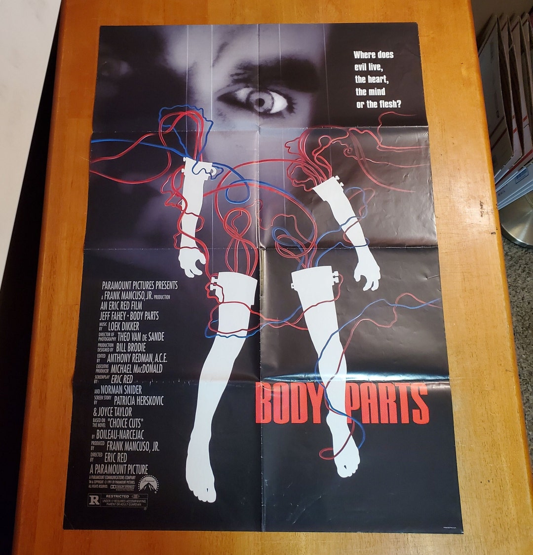 Body Parts Movie Poster 2 Sided Folded One Sheet - 27x40 - Original ...