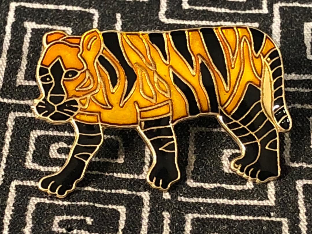 TIGER ENAMEL PIN - Bengal - Siberian - Sumatran - Caspian - Endangered ...