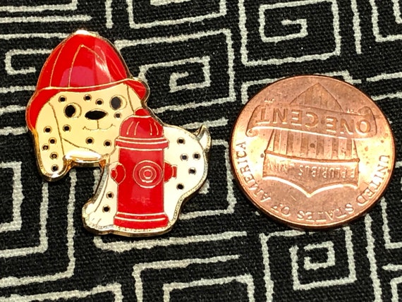 Dalmation Enamel Pin - Fireman Pin - Fire Fighter Pin… - Gem