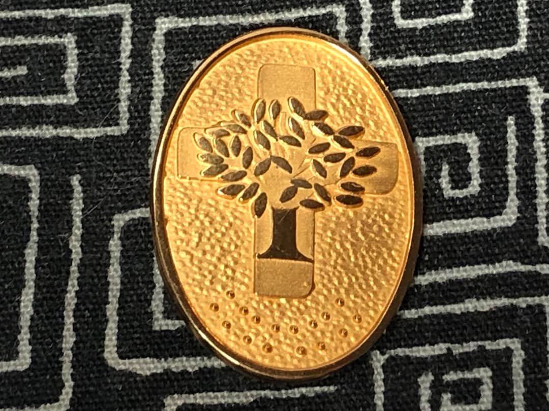 Tree of Life Cross Gold Lapel Pin- Christ - Religion - Faith - Church ...