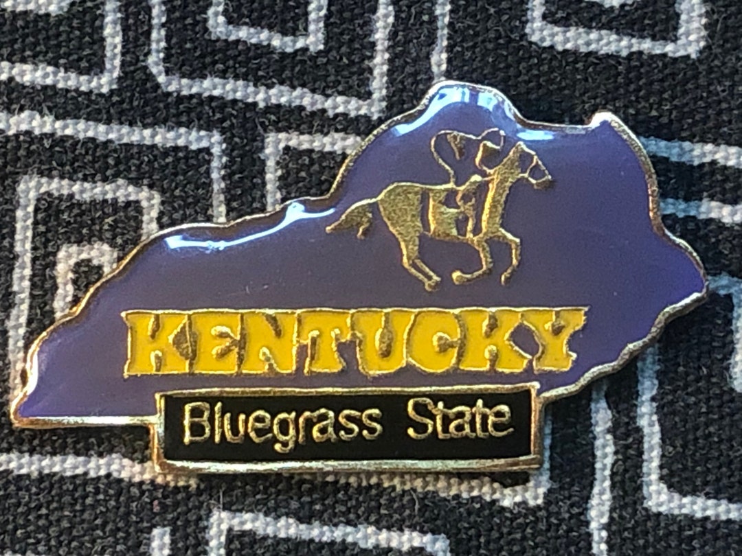 KENTUCKY State Shaped Enamel Pin - Bluegrass State - Appalachian ...