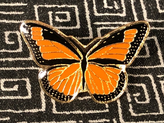Monarch Butterfly Enamel Pin Garden Monarch Caterpillar | Etsy