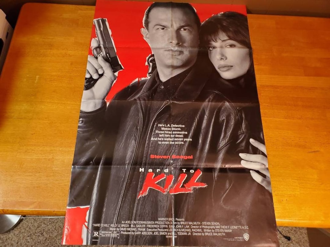 Steven Seagal Hard to Kill Movie Poster -authentic Original Vintage ...