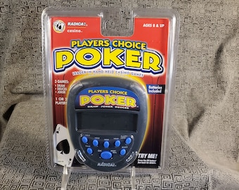 Radica Players Choice Poker Electronic Handheld Casino Game 1997 - Etsy