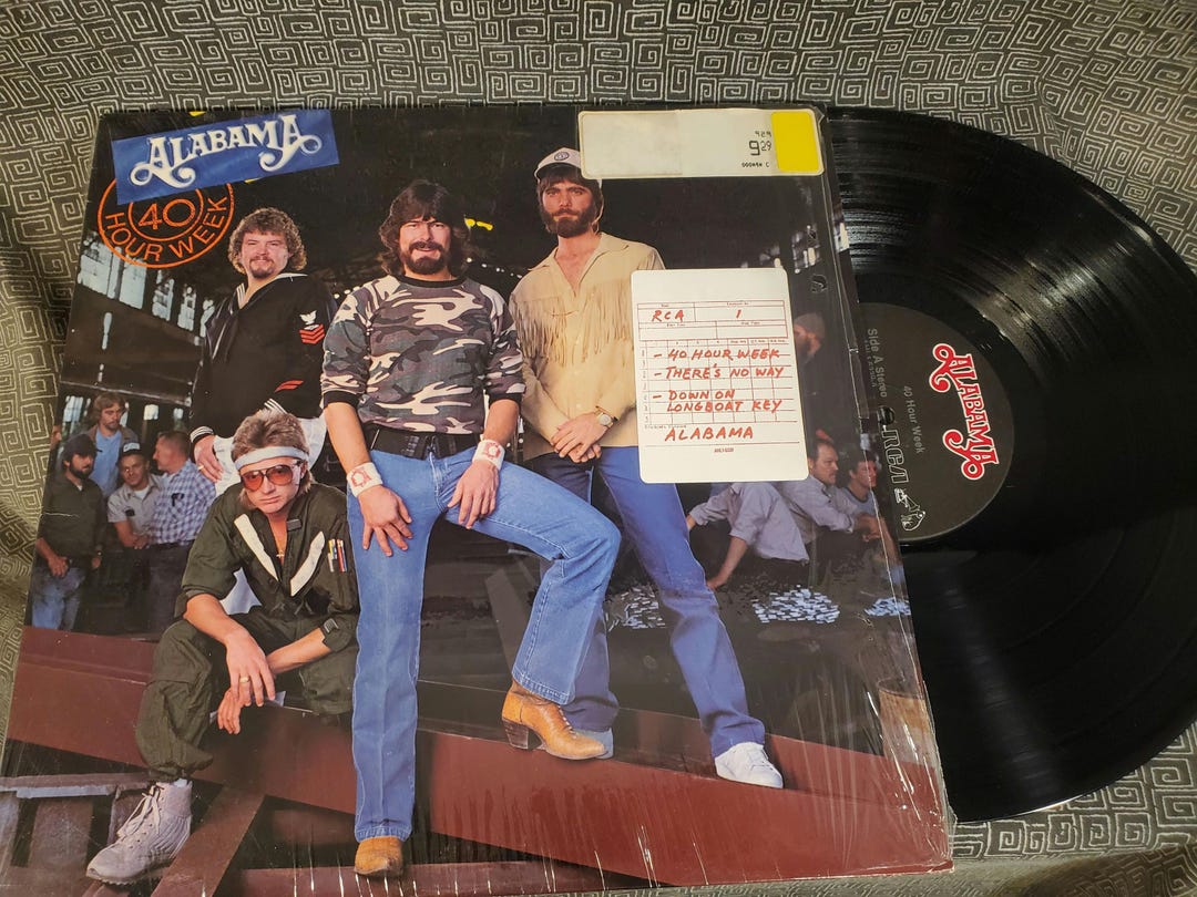 Alabama Vinyl Record 40 Hour Week Play Tested LP Album VG/VG Classic ...