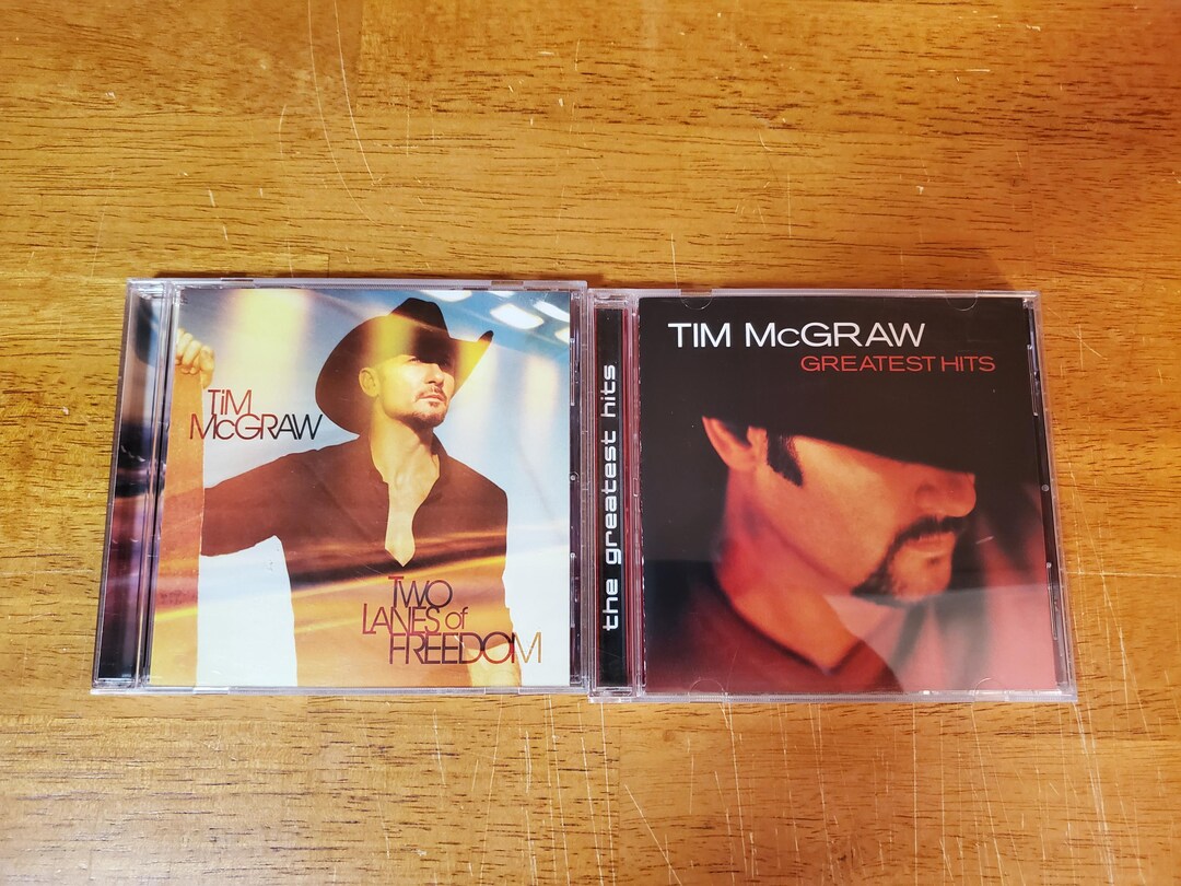 Tim Mcgraw CD Set - Greatest Hits - Two Lanes of Freedom - 2 Disc Lot ...