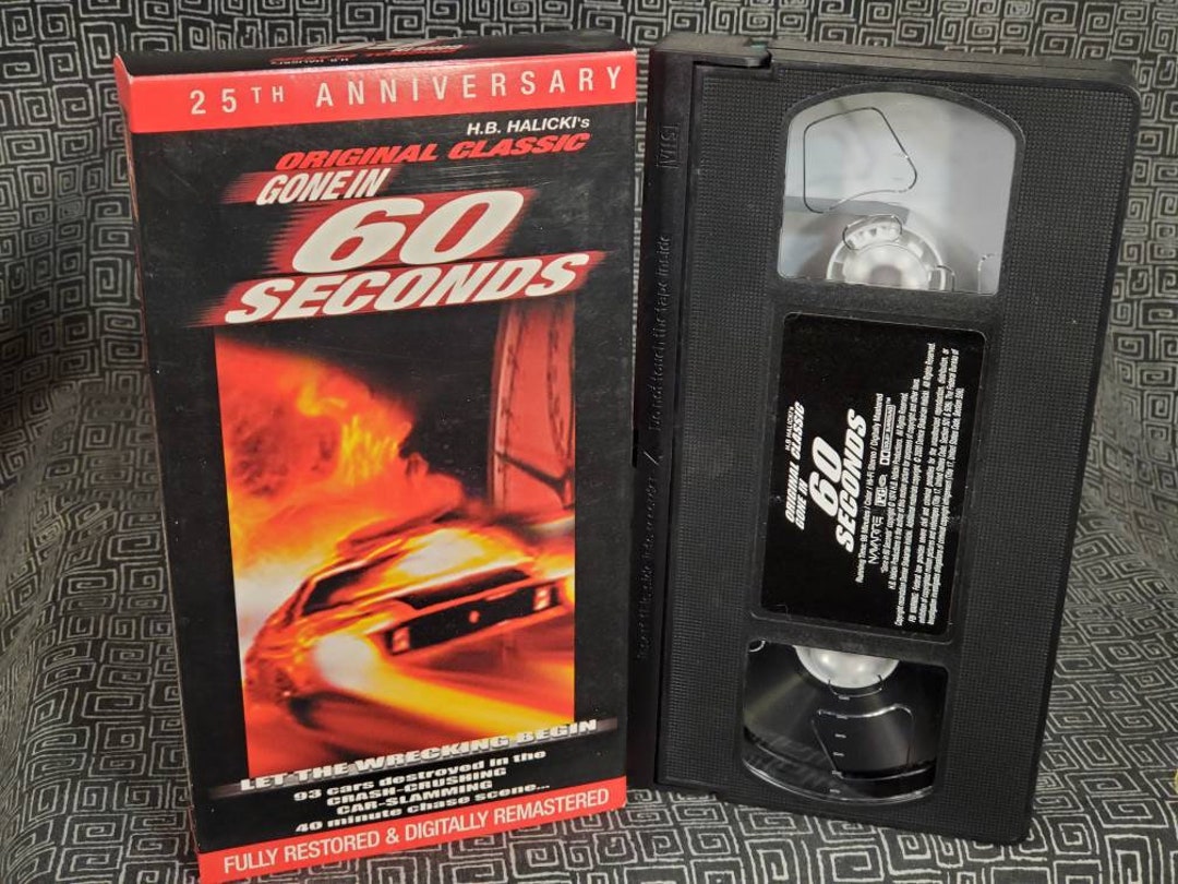 Gone in 60 Seconds VHS - 25th Anniversary Edition - the Original by H.B ...