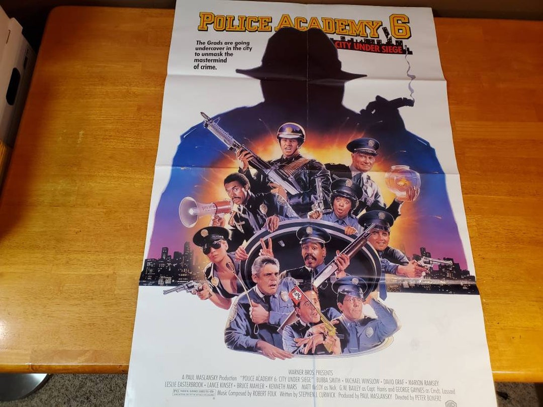Police Academy 6 Authentic Movie Poster - Original Vintage Folded ...