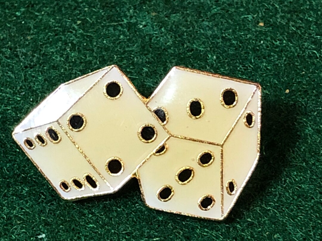 Dice Enamel Pin - Games - Entertainment- Casino - Set of Dice - Tenzi ...