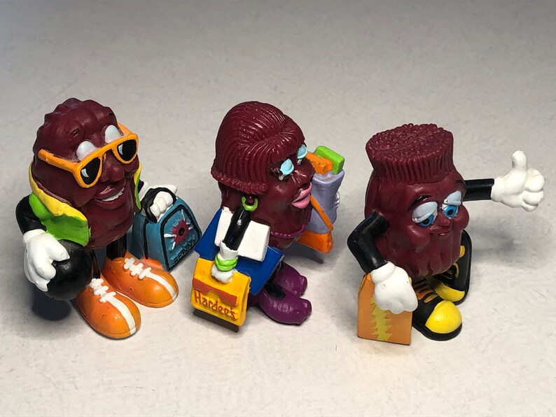 The California Raisins 1990 Hardee's Wave 4 - Set of 3 - Buster - Anita ...