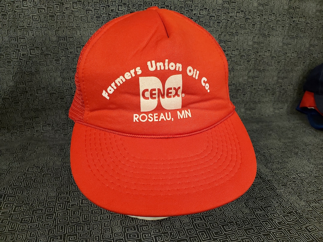 Cenex Mesh Trucker Cap, Roseau Minnesota Co-op, Grain Elevator, Farmer ...