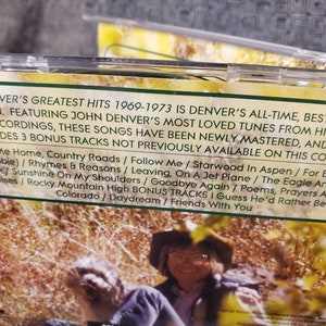 John Denver Greatest Hits CD Rocky Mountain High Colorado - Bonus ...